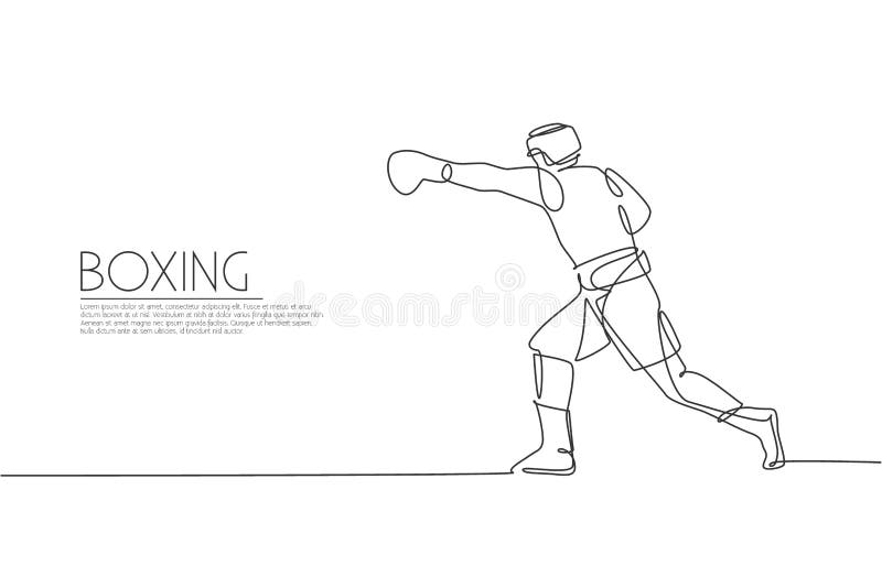 One Line Boxer Stock Illustrations – 379 One Line Boxer Stock ...