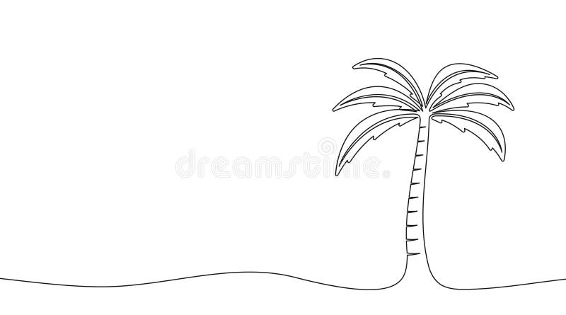 Palm Tree Drawing Palm Tree Drawing Stock Illustrations – 97,198