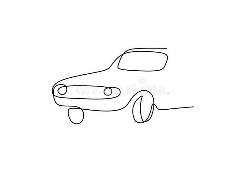 Continuous Line Car Stock Illustrations – 860 Continuous Line Car Stock ...
