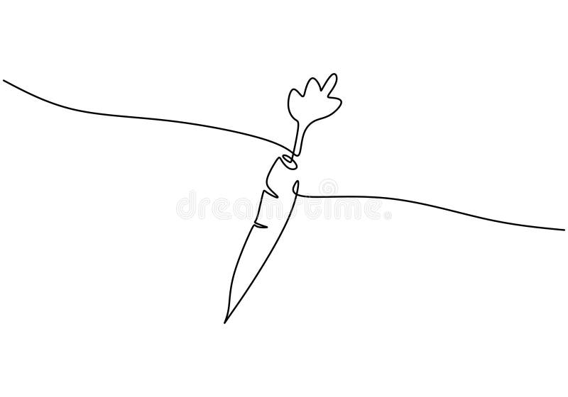Single Carrot Isolated Stock Illustrations – 2,365 Single Carrot ...