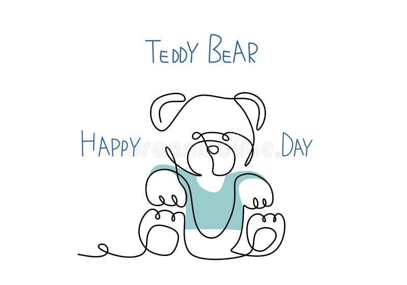 Cute Stuffed Animal Line Drawing Stock Illustrations – 868 Cute Stuffed ...