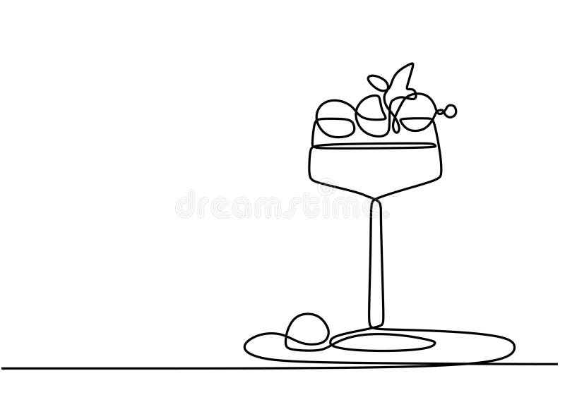 Martini Line Drawing Stock Illustrations – 2,687 Martini Line Drawing ...