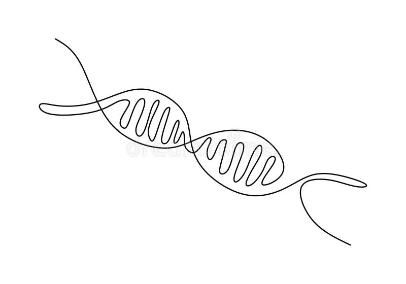 Dna Line Drawing Stock Illustrations – 2,392 Dna Line Drawing Stock ...