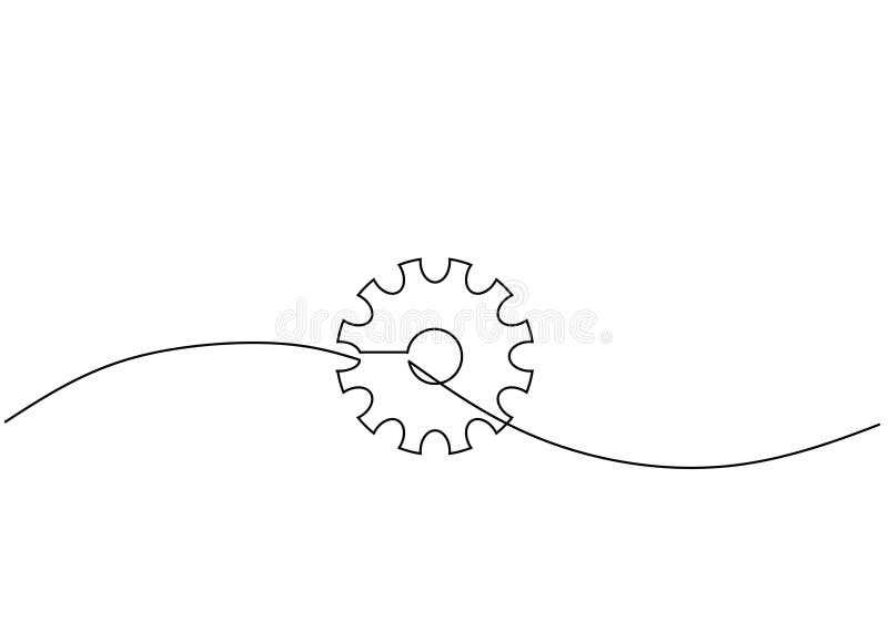 One Line Gear Stock Illustrations – 1,683 One Line Gear Stock ...