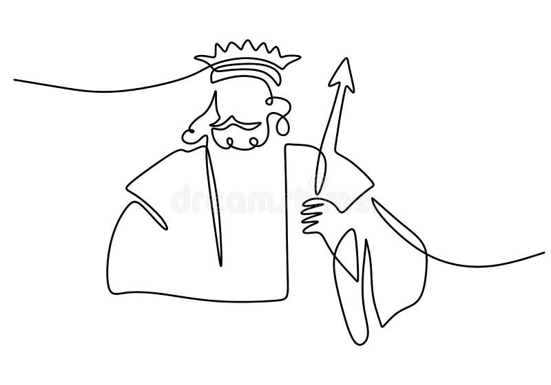 Continuous Drawing King Line Stock Illustrations – 358 Continuous ...