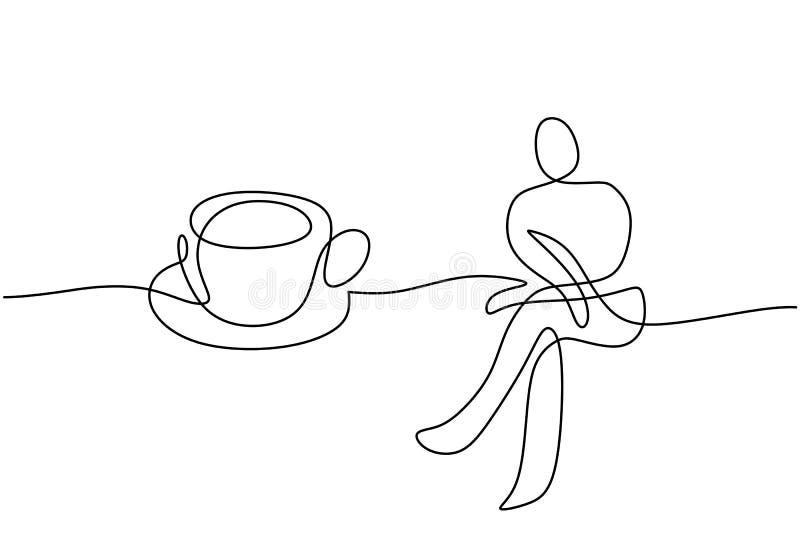 Continuous One Line Relaxed Stock Illustrations – 122 Continuous One ...