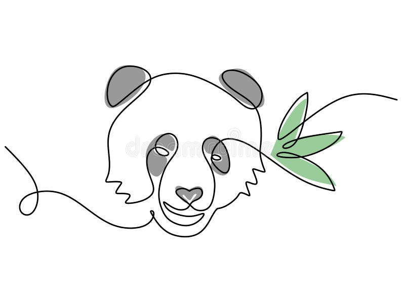 Continuous Line Panda Stock Illustrations – 98 Continuous Line Panda ...
