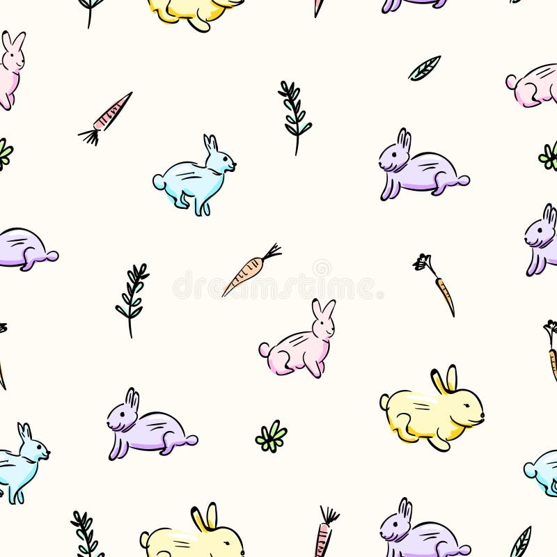 Ears Continuous Linear Pattern Stock Illustrations – 10 Ears Continuous ...