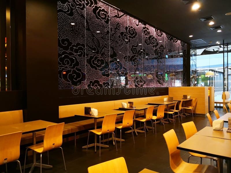 One Corner in the Restaurant without Customers. Stock Image - Image of ...