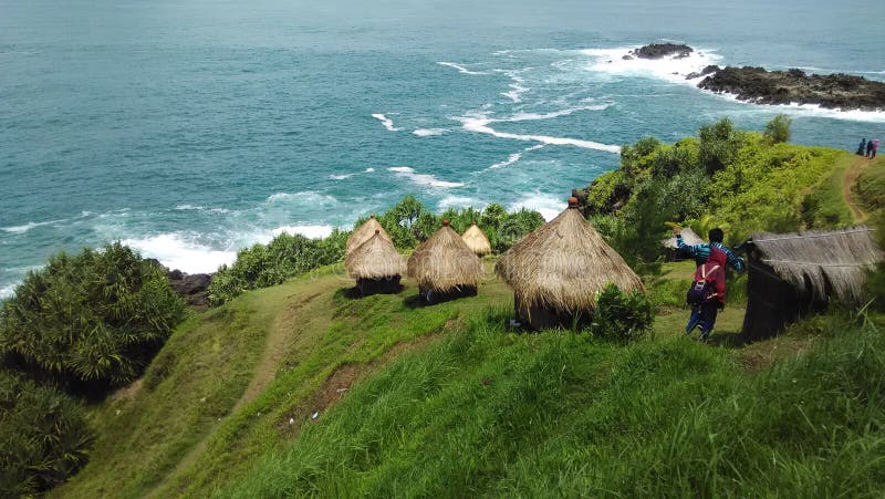One of the Corners of the Menganti Beach, Kebumen Regency, Indonesia ...