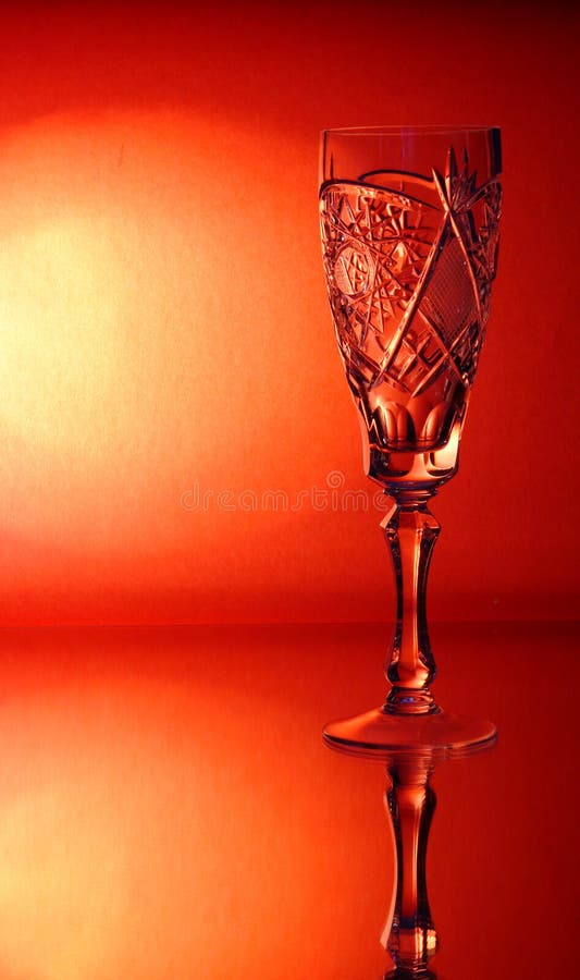 One crystal vine glass stock image. Image of glasses, restaurant - 9129919
