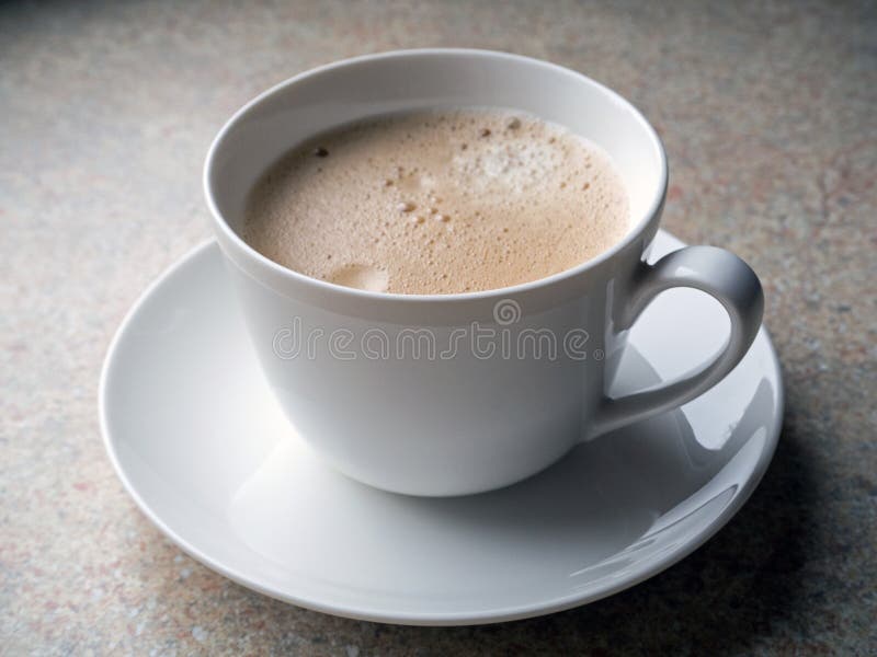 One cup of coffee stock photo. Image of white, isolated - 136511580