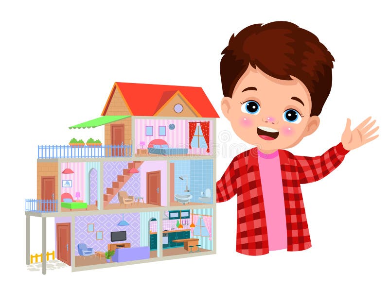 Cartoon House Cut View Stock Illustrations – 336 Cartoon House Cut View ...