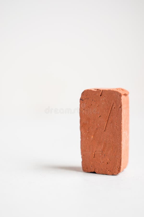 One old orange brick alone stock image. Image of alone - 219903455