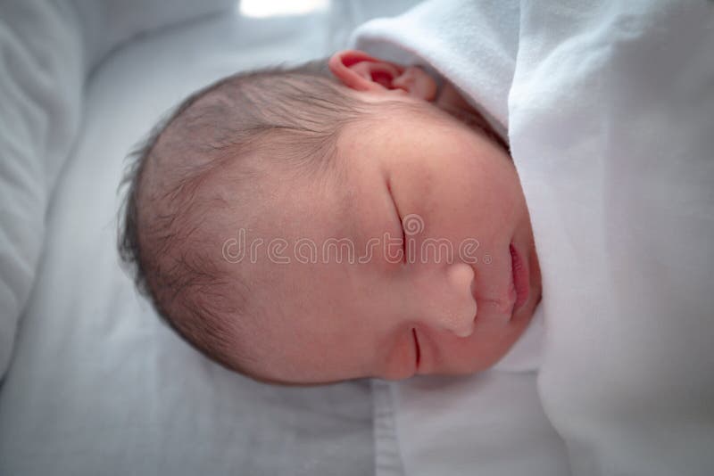 One day old, newborn baby. stock photo. Image of cute - 163460932
