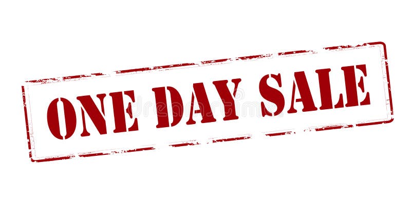 One day sale stock vector. Illustration of treachery - 82272381