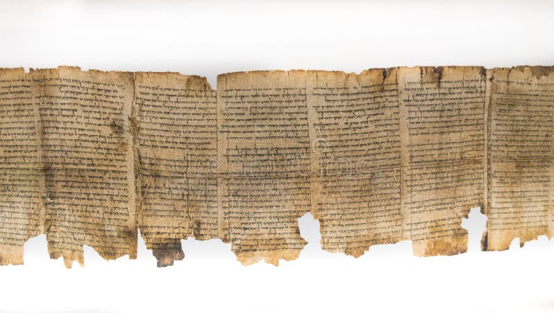 One of Dead Sea Scrolls, Displayed in Shrine of the Book. Israel ...