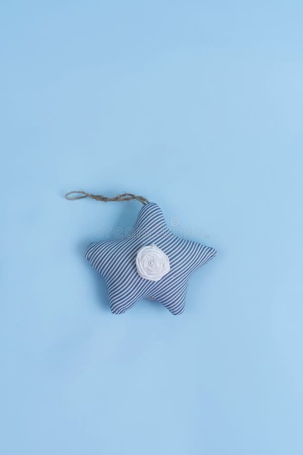 One Decorative Piece of Textile Star Handmade. Stock Photo - Image of ...