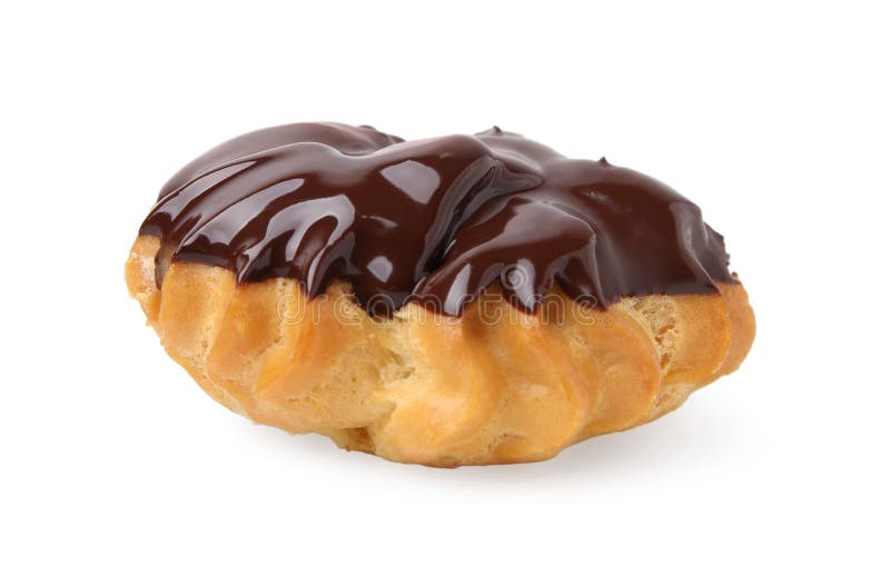 Delicious Profiterole with Cream Cheese and Prosciutto Isolated on ...