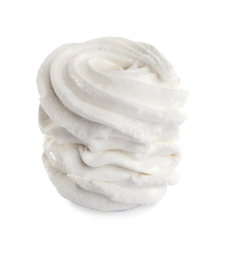 One Delicious Sweet Zephyr Isolated on White Stock Image - Image of ...