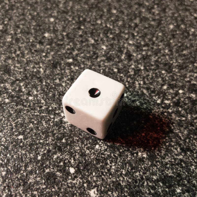 One die rolls one stock image. Image of rolls, cube - 120523267