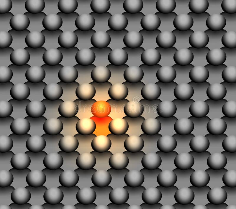 One Different Orange Man among Another People Stock Vector ...