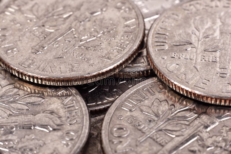 One dime stock image. Image of fortune, economy, market - 53315001