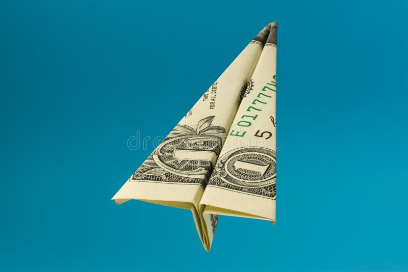 One Dollar Airplane stock photo. Image of plane, business - 36268238