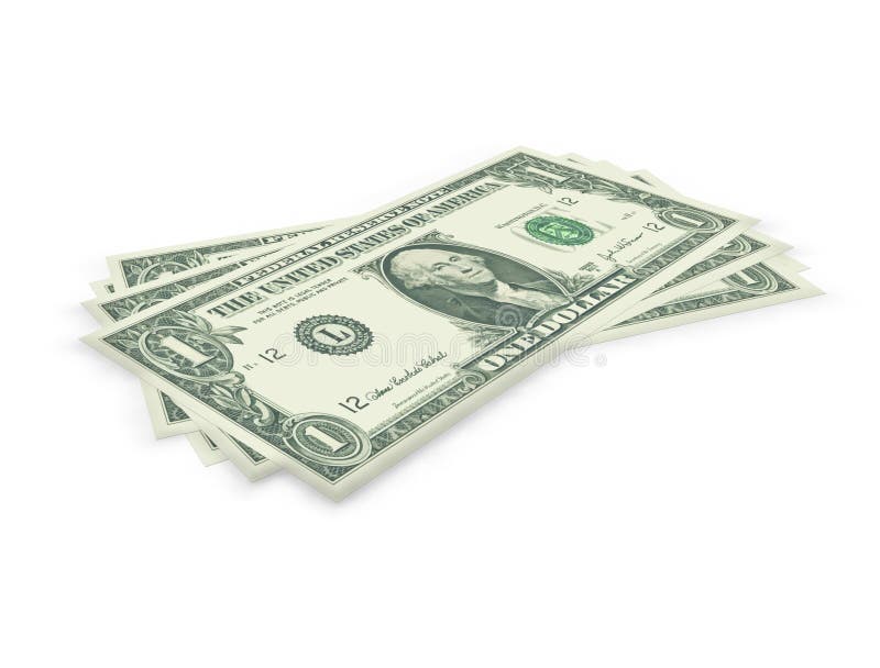 One dollar bank notes stock illustration. Illustration of banking ...