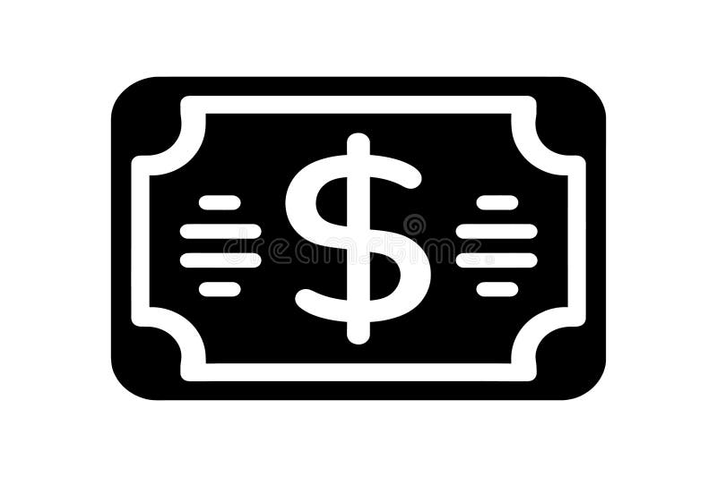 One Dollar Bill, Money Vector Icon. Stock Vector - Illustration of ...