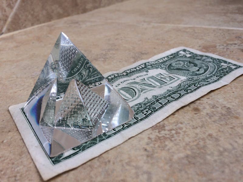 Dollar Bill Pyramid stock photo. Image of freemasons, lucre - 1247348