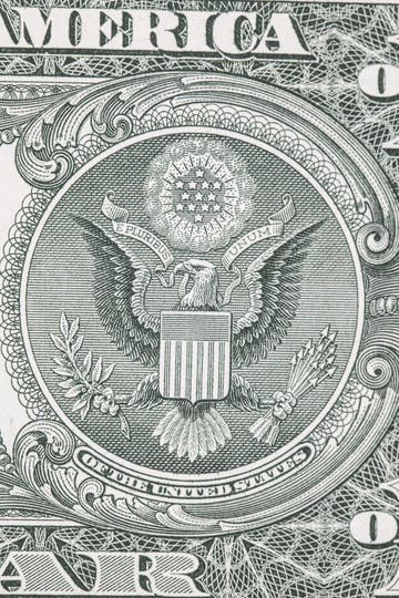 One Dollar Bill Reverse Macro Stock Photo - Image of close, revers ...