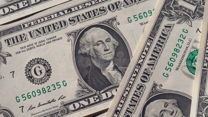 One dollar bills stock image. Image of money, business - 287460737