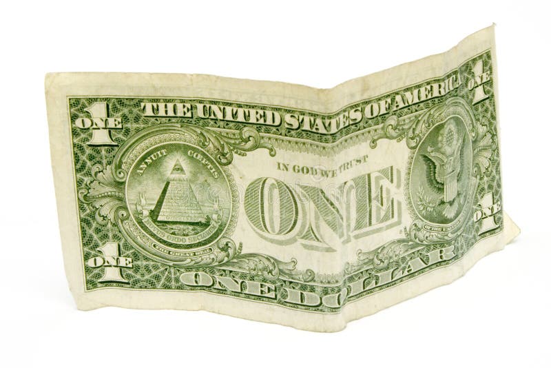 One dollar note stock image. Image of profit, isolated - 10489839