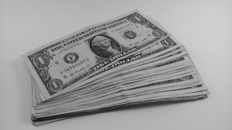 One dollar note stock image. Image of dollar, white, backgrounf - 97232243