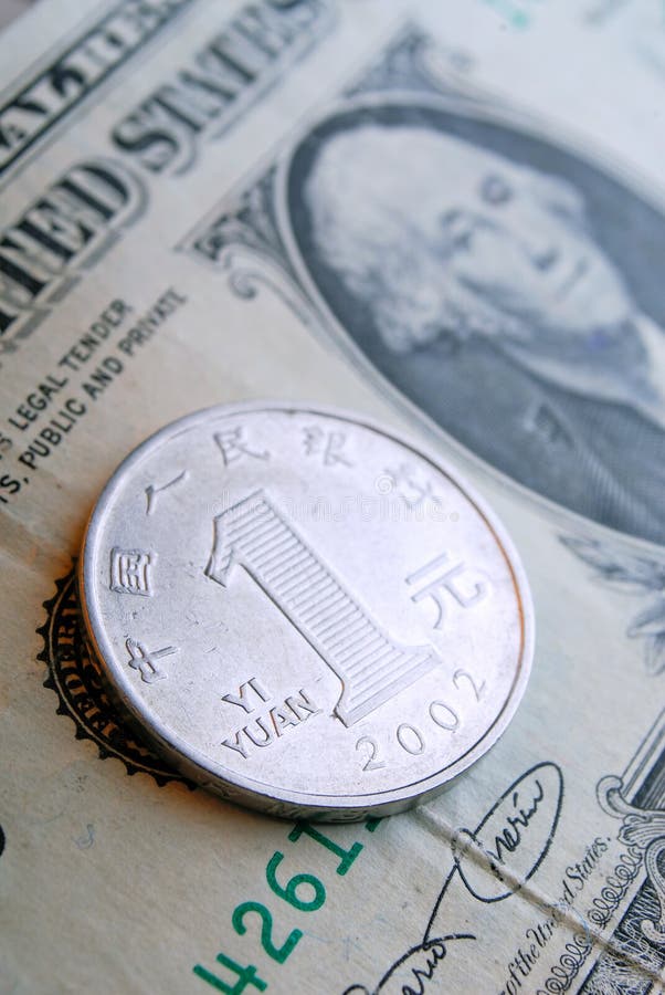 One dollar and one yuan stock photo. Image of currency - 2867188