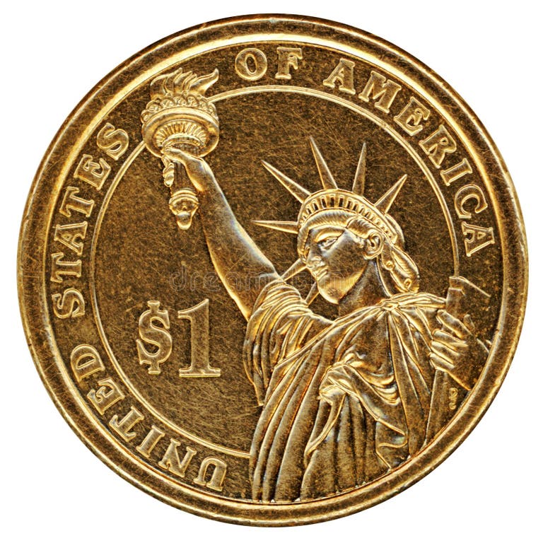 One Dollar US Coin stock photo. Image of object, circulation - 11158664