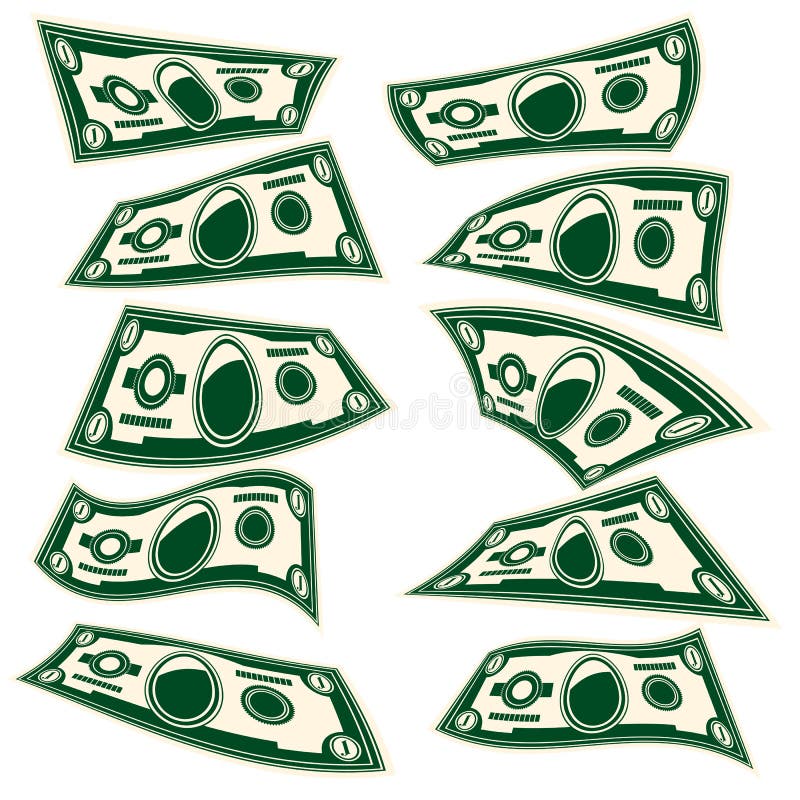 One dollar stock vector. Illustration of artwork, detail - 44953410