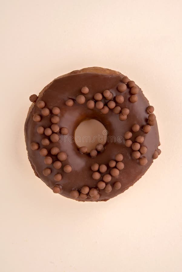 One Donut with Flakes Isolated Stock Photo - Image of food, fresh: 98369562