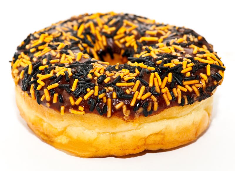 One doughnut stock photo. Image of edable, sprinkles - 45064784