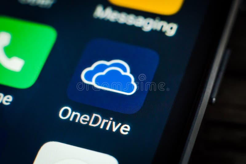 One Drive application icon editorial photo. Image of online - 133470986
