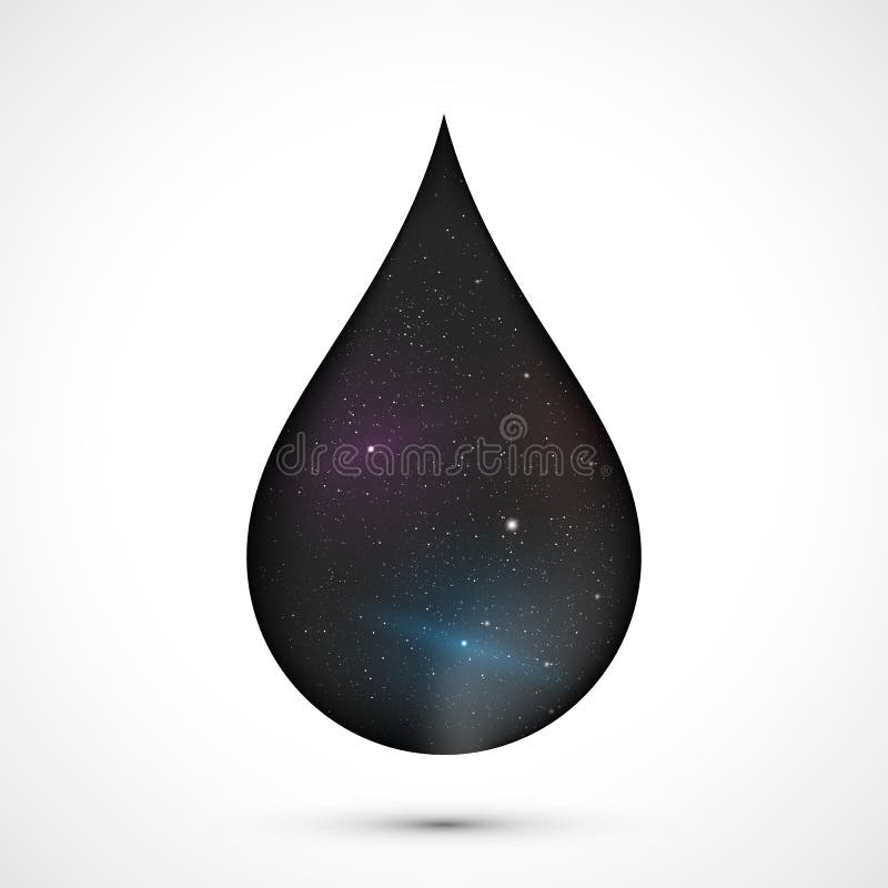 One drop galaxy stock vector. Illustration of environmental - 90158212
