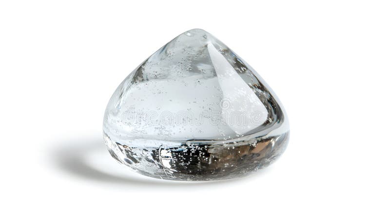 One Drop of Pure Water Isolated on White Stock Image - Image of simple ...