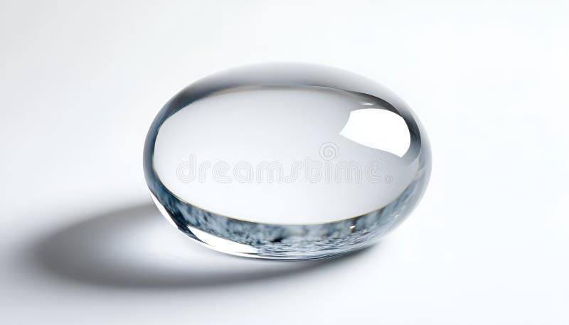 One Drop of Pure Water Isolated on White Stock Photo - Image of ...