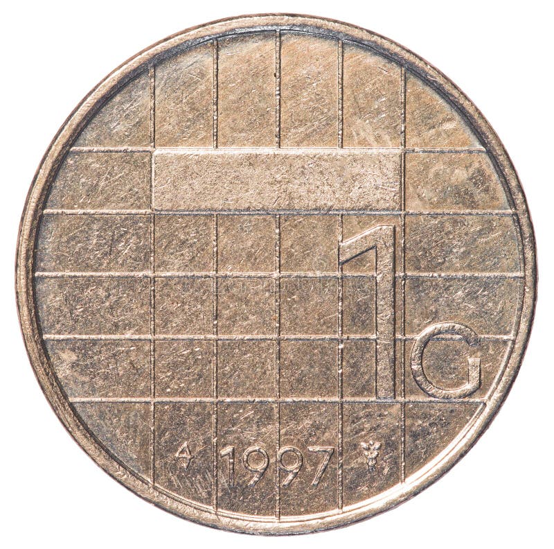 Dutch guilder coin stock photo. Image of bank, metallic - 178039598