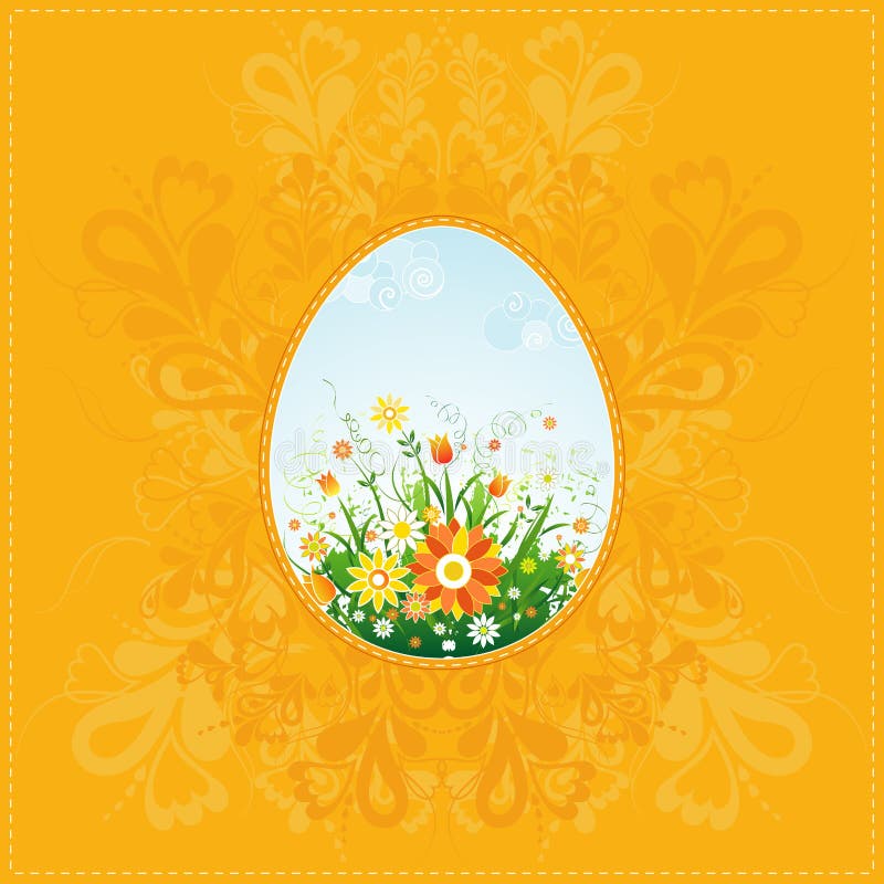 One easter eggs, vector stock vector. Illustration of color - 2086571