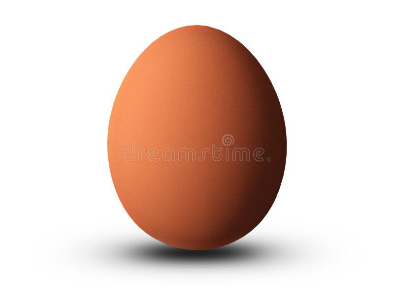 One Egg 3d Render Food Concept Stock Illustration - Illustration of ...