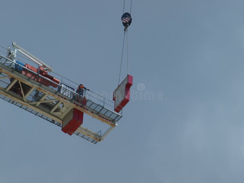 One of Eight Counterweights Editorial Stock Photo - Image of crane ...
