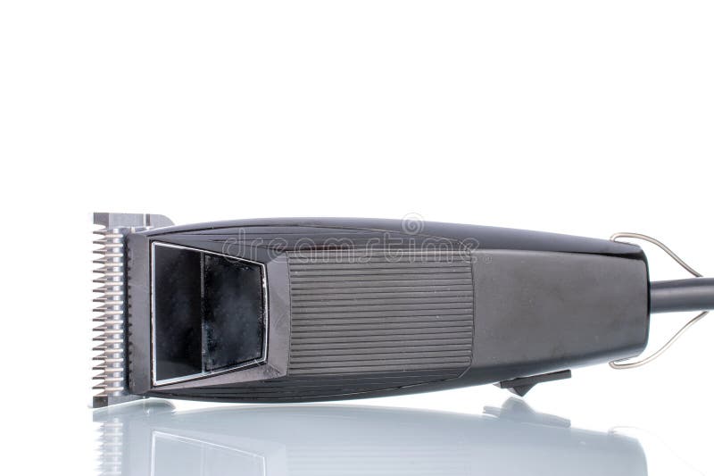 One Hair Clipper, Close-up, Isolated on White. Stock Image - Image of ...