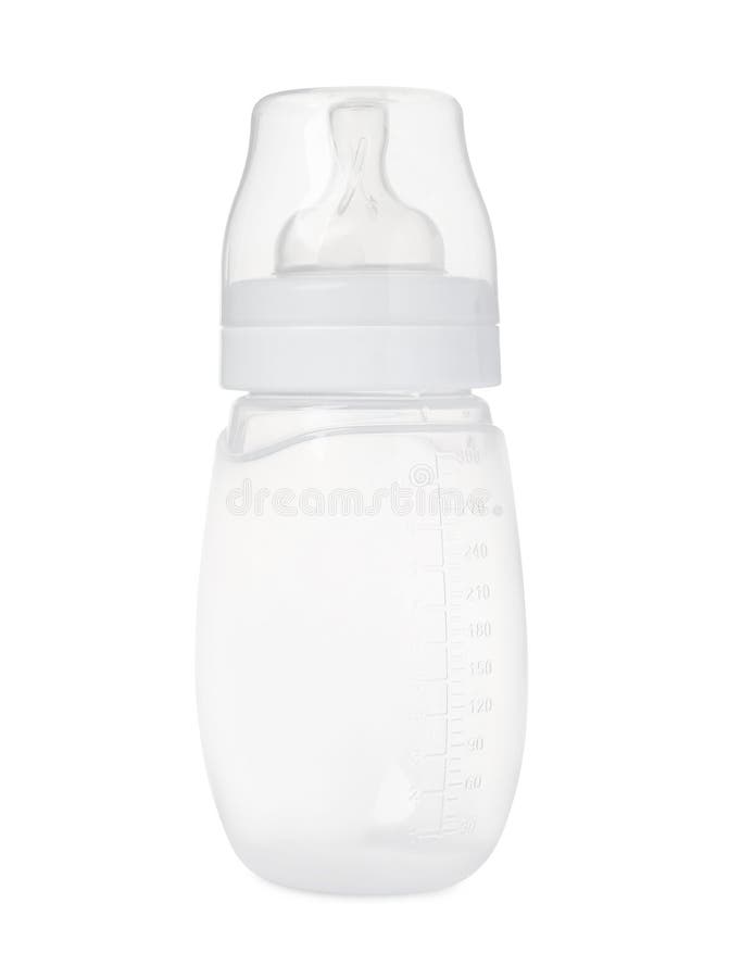 Empty Feeding Bottle for Baby Milk Isolated on White Stock Image ...